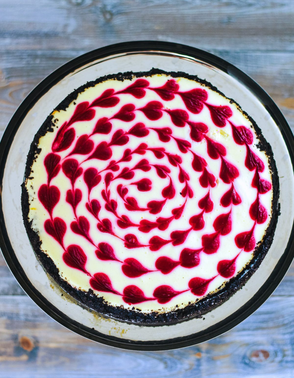 Raspberry Heart Cheesecake • Heavenly Cupcake